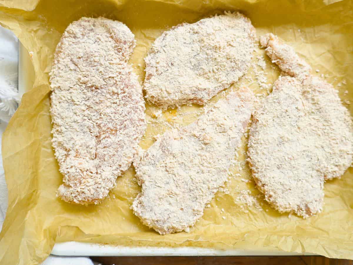 Skillet Parmesan Crusted Chicken. - Healthy Elizabeth