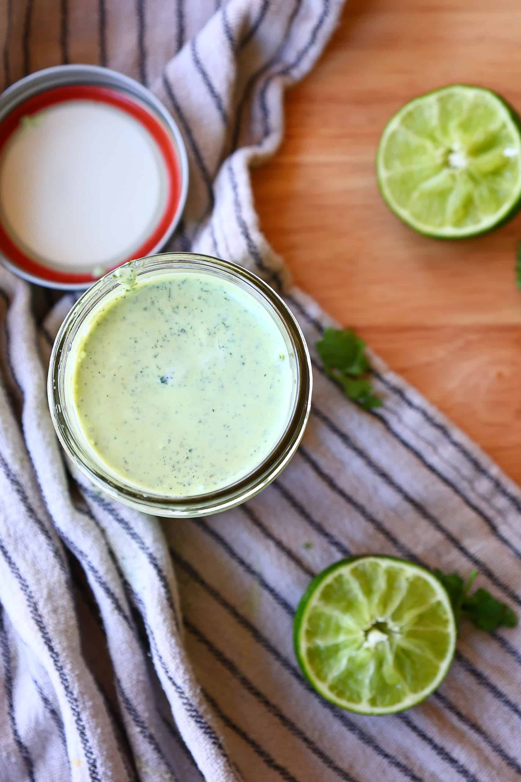 Creamy Cilantro Lime Dressing. - Healthy Elizabeth