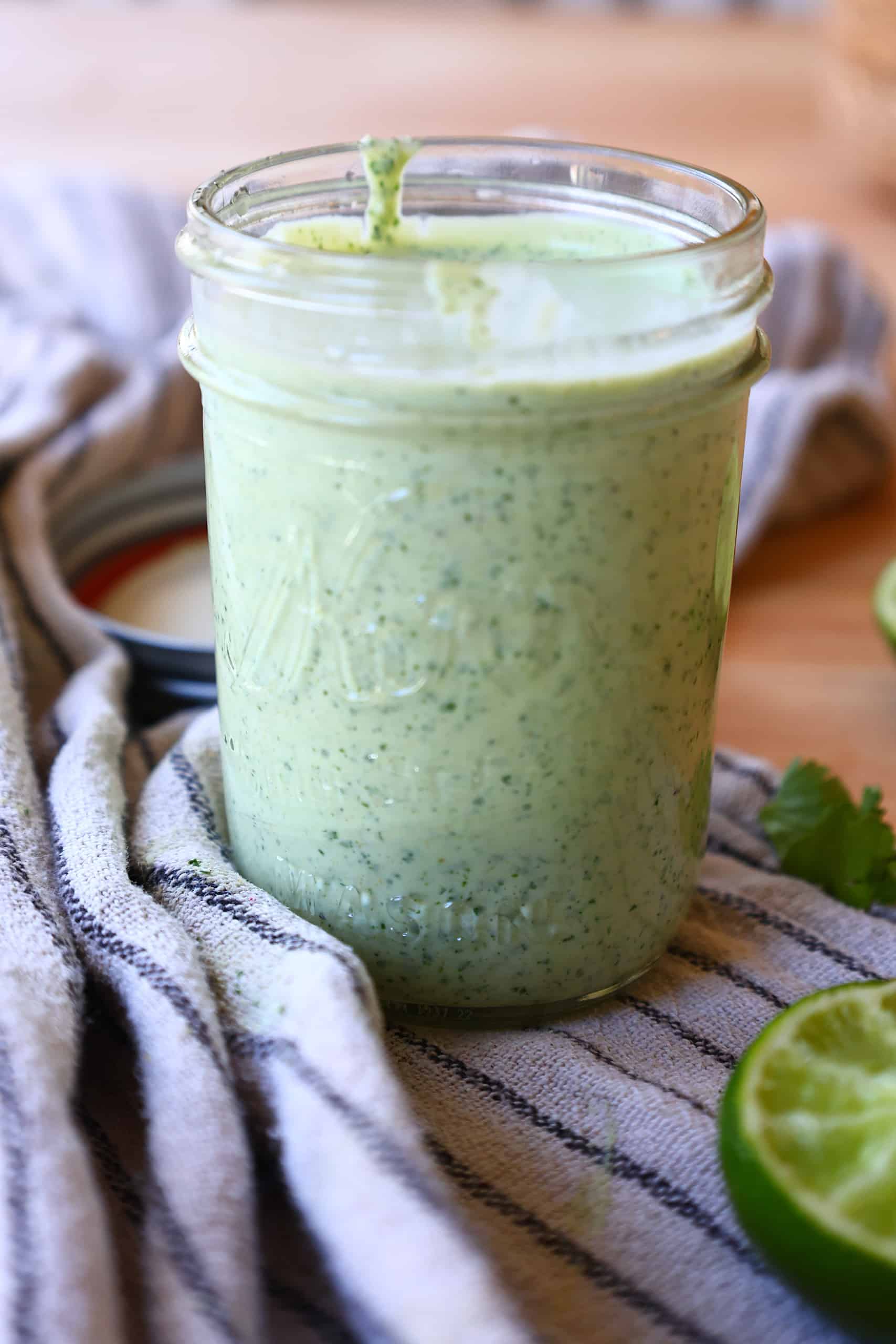 Creamy Cilantro Lime Dressing. - Healthy Elizabeth