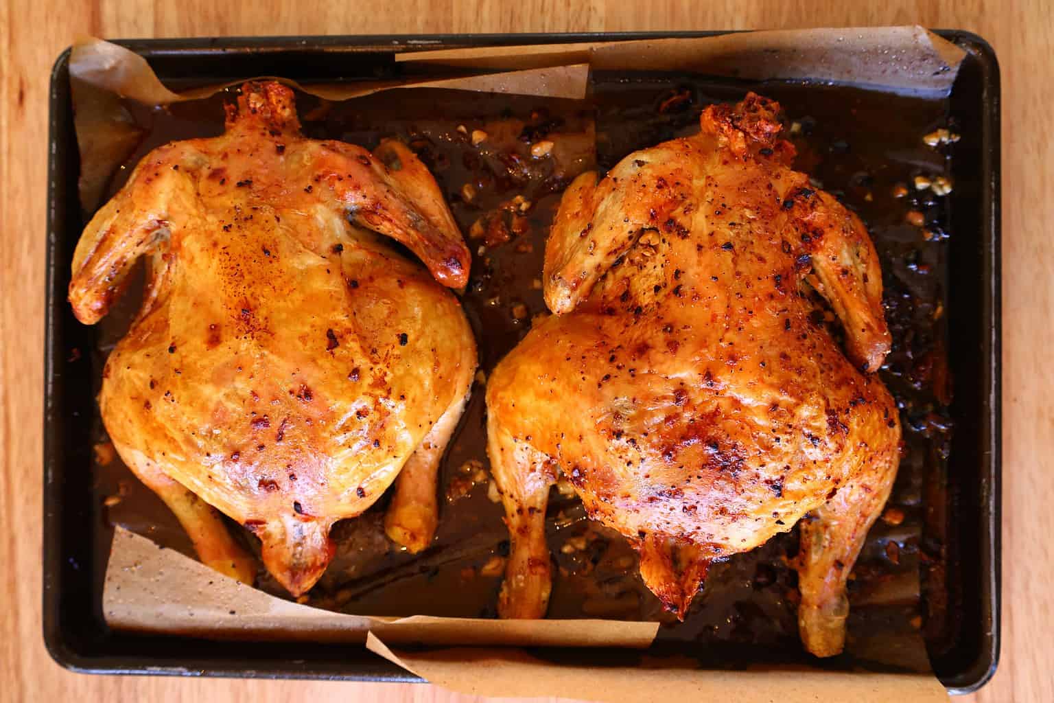 Garlic Roasted Whole Chicken. - Healthy Elizabeth