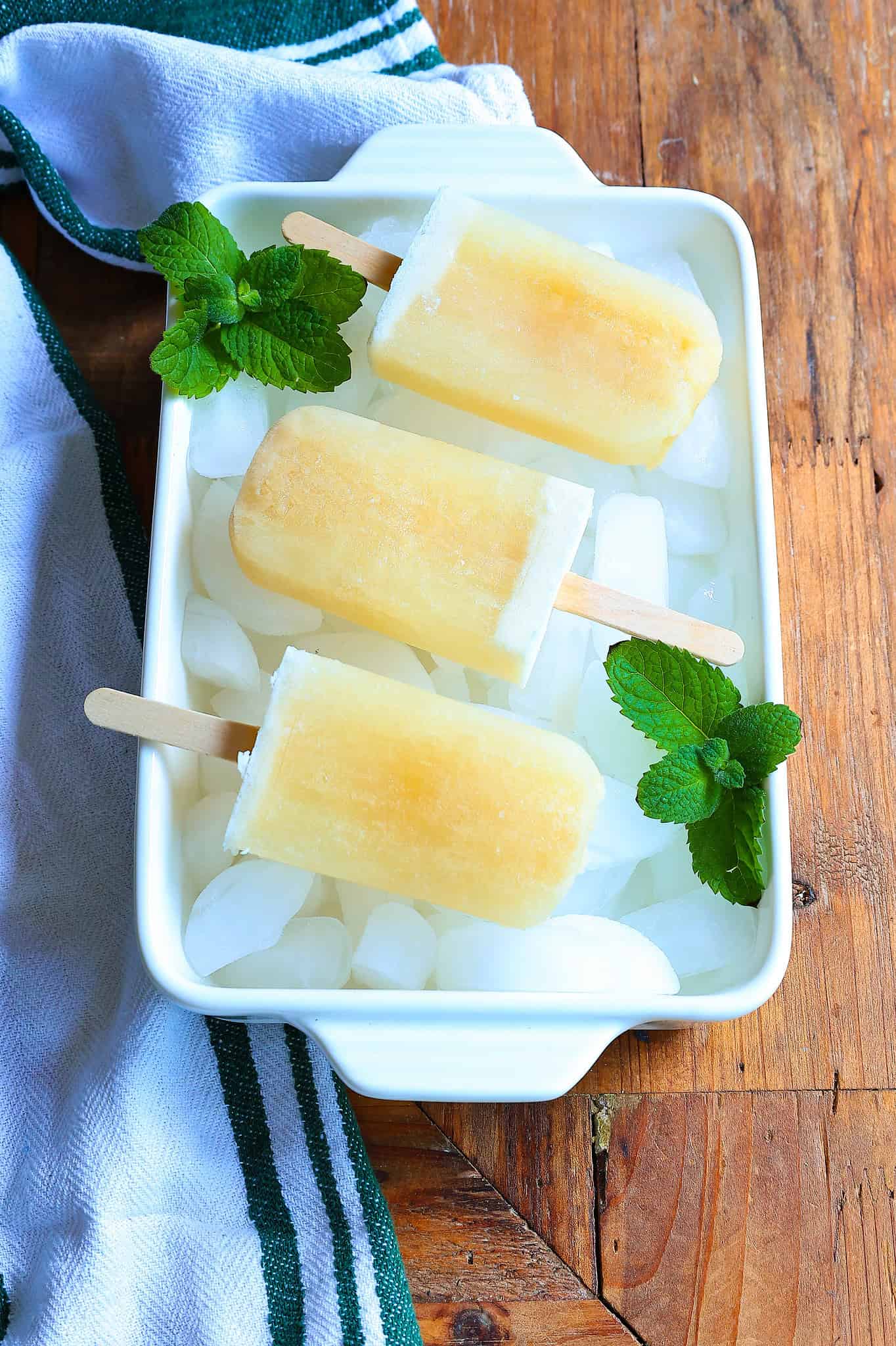 Coconut Lemonade Popsicles. - Healthy Elizabeth