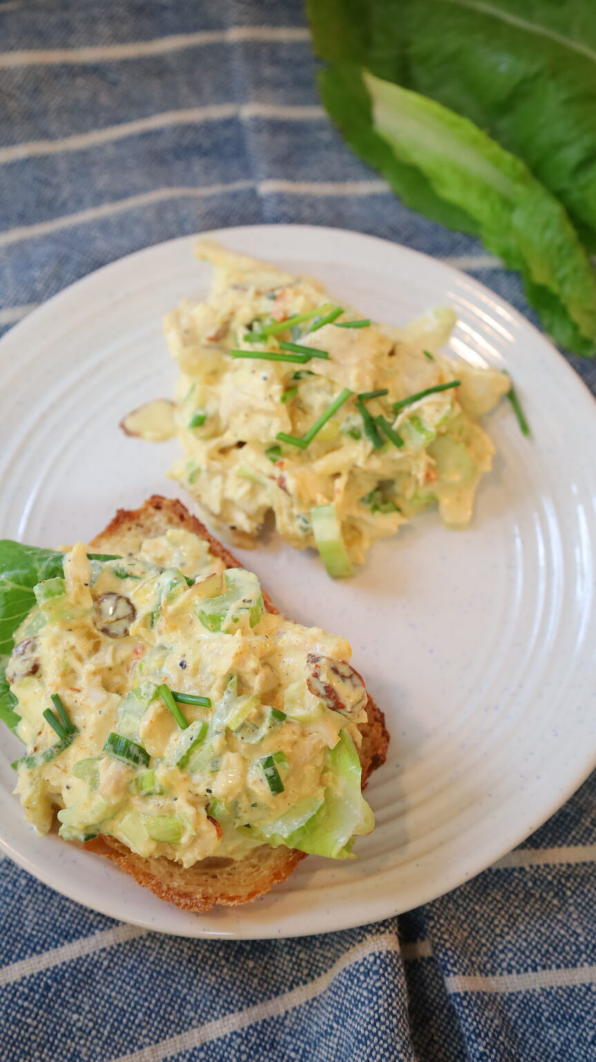 Chutney Chicken Salad - Healthy Elizabeth